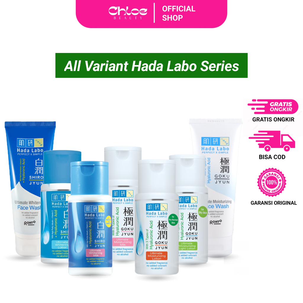 Jual Chloe Beauty - Hada Labo Series - Face Wash, Body Lotion - Sabun ...