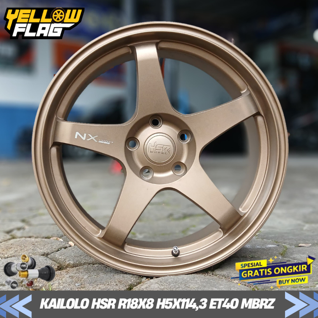 Jual VELG TERLARIS HSR KAILOLO RING 18 PCD 5X114,3 ET40 SEMI MATT BRONZE R18 NEW HSR ORIGINAL ...
