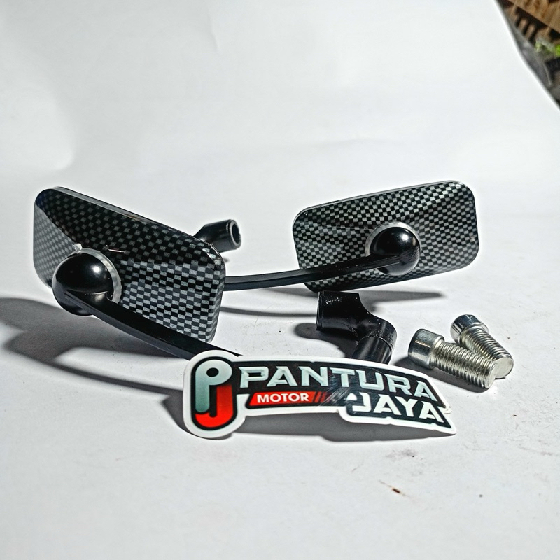 Jual SPION TANDUK COPY DAYTONA CARBON KOTAK UNIVERSAL Spion Retro ...