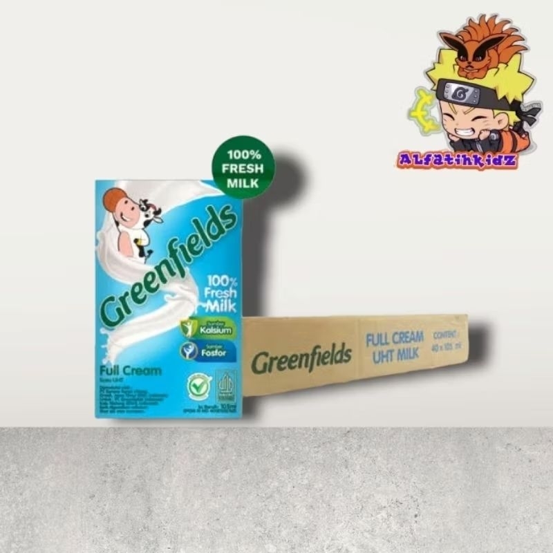 Jual Greenfields UHT Fullcream Content 40pcs x 105ml | Karton | Shopee Indonesia