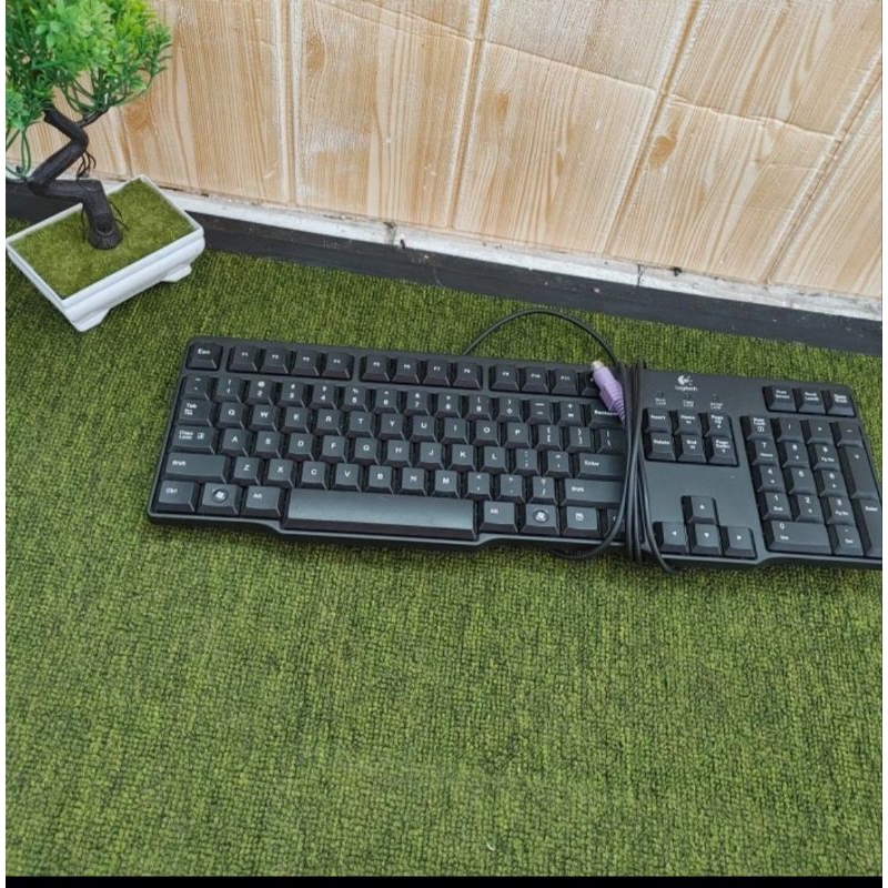 Jual keyboard PS2 Logitech K100 Original | Shopee Indonesia