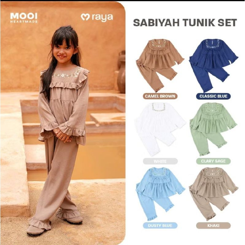 Jual MOOI SETELAN ANAK PEREMPUAN RAYA COLLECTION SABIYAH TUNIK SET ...