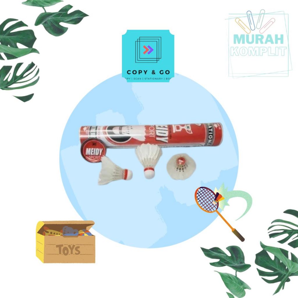 Jual shuttlecock badminton 1 slop (12 buah) | Shopee Indonesia