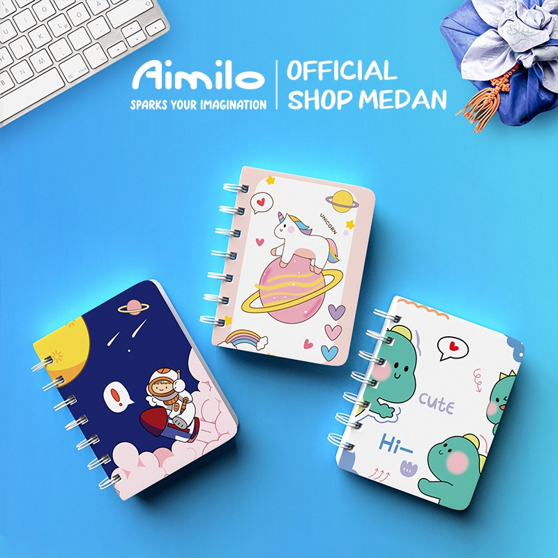 Jual Aimilo - Notebook Mini A7 Lucu Buku Tulis Scrapbook Mini Buku ...