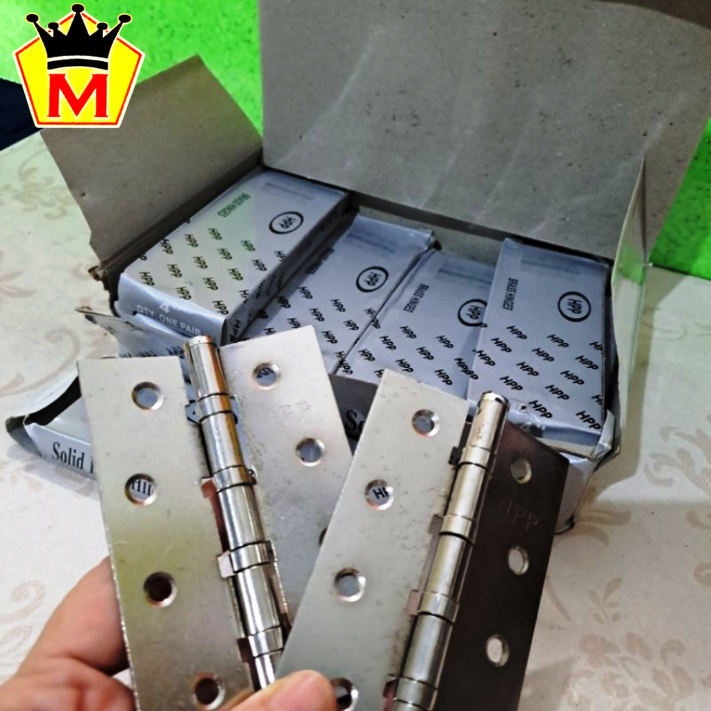 Jual [1 SET] Engsel Besi Brass / Engsel Pintu / Engsel Cendela HPP ...