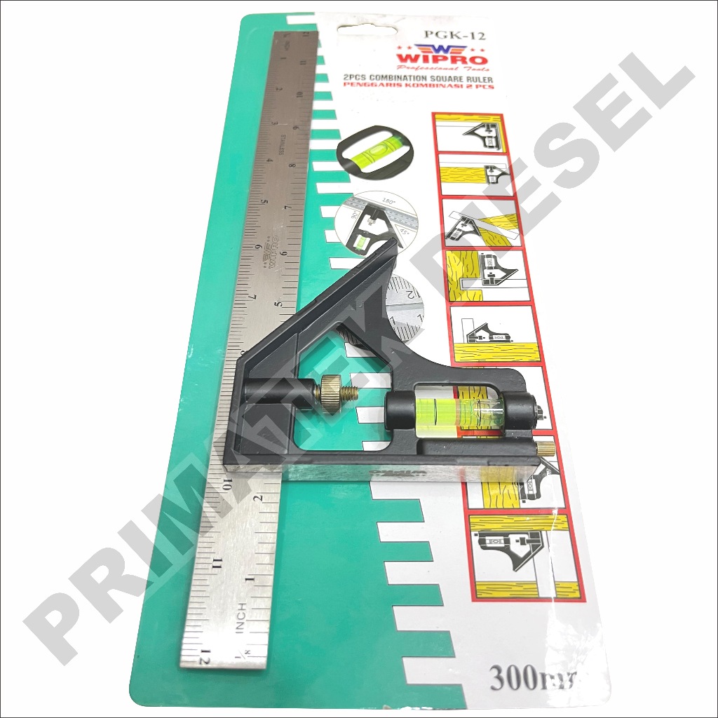 Jual Penggaris Kombinasi PGK-12 WIPRO / Combination Square Ruler PGK ...