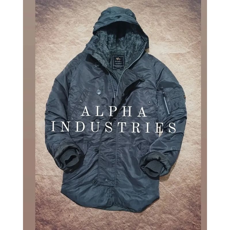 Jual Jaket parka military ALPHA INDUSTRIES tebal berat second preloved ...