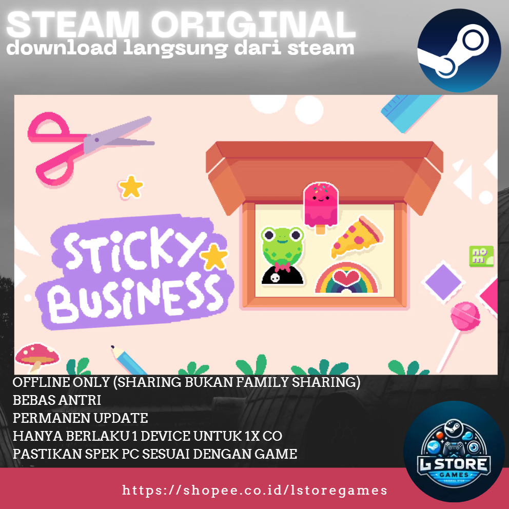 Jual Sticky Business PC Sharing Original S T E A M Offline | Shopee Indonesia