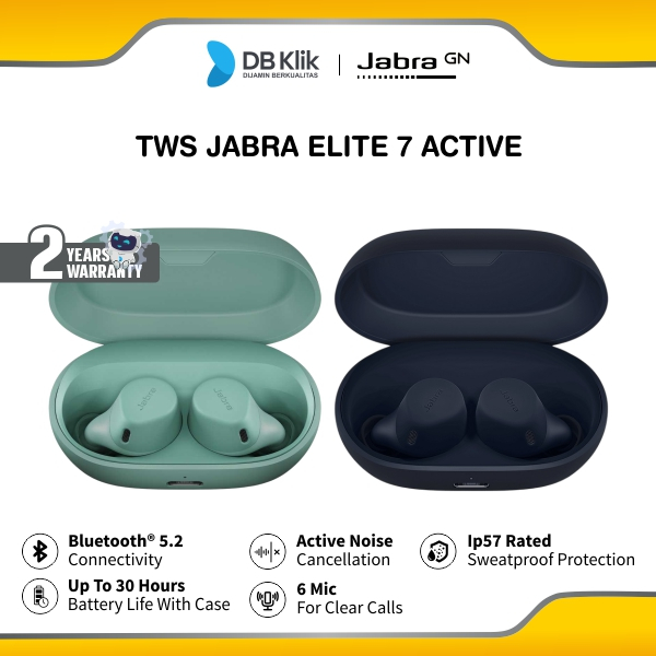 Jual Jabra Tws Elite 7 Active True Wireless Earbuds - Elite 7 Active | Shopee Indonesia