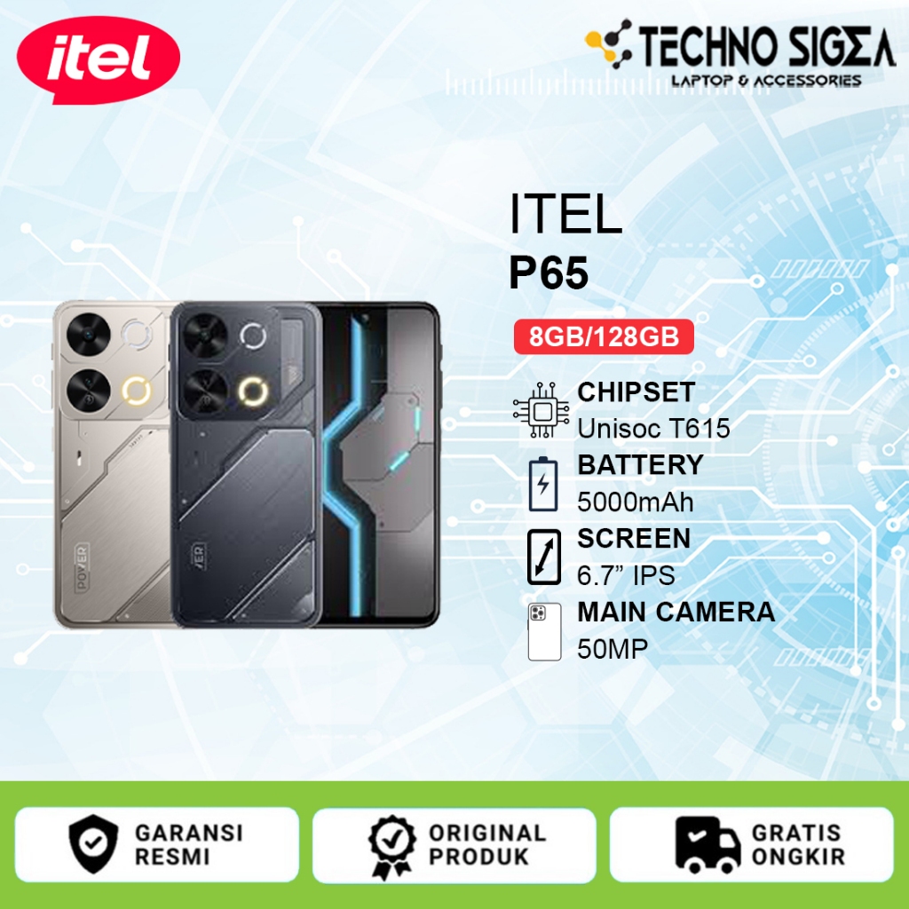 Jual ITEL P65 4G 8GB 128GB | Shopee Indonesia