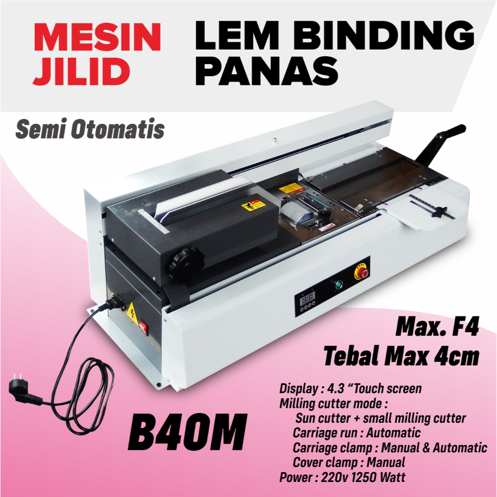 Jual Mesin Jilid LEM Bindinig Panas semi OTOMATIS F4 | Shopee Indonesia