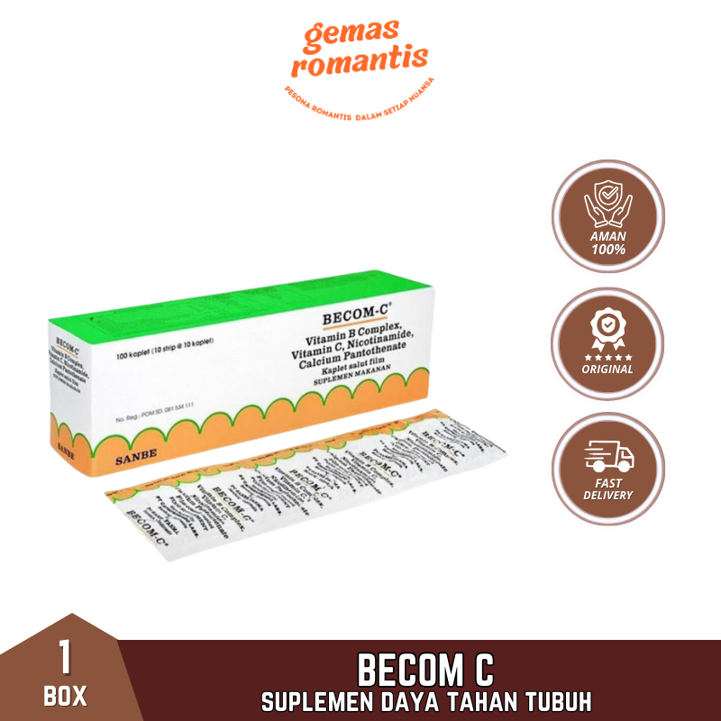 Jual Becom-C Strip 100 Kaplet - Asupan Multivitamin Daya Tahan Tubuh ...