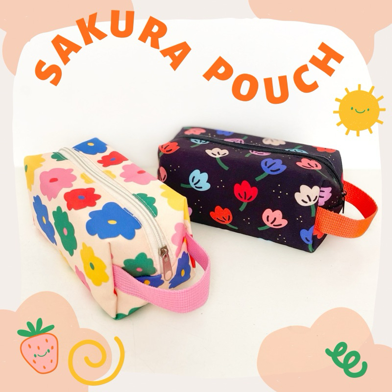 Jual Sakura Pouch / Cosmetic pouch fullcolor ready stock | Shopee Indonesia