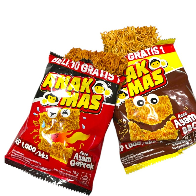 Jual Mie Anak Mas Jajanan Jadul 1 Renceng isi 10 | Shopee Indonesia