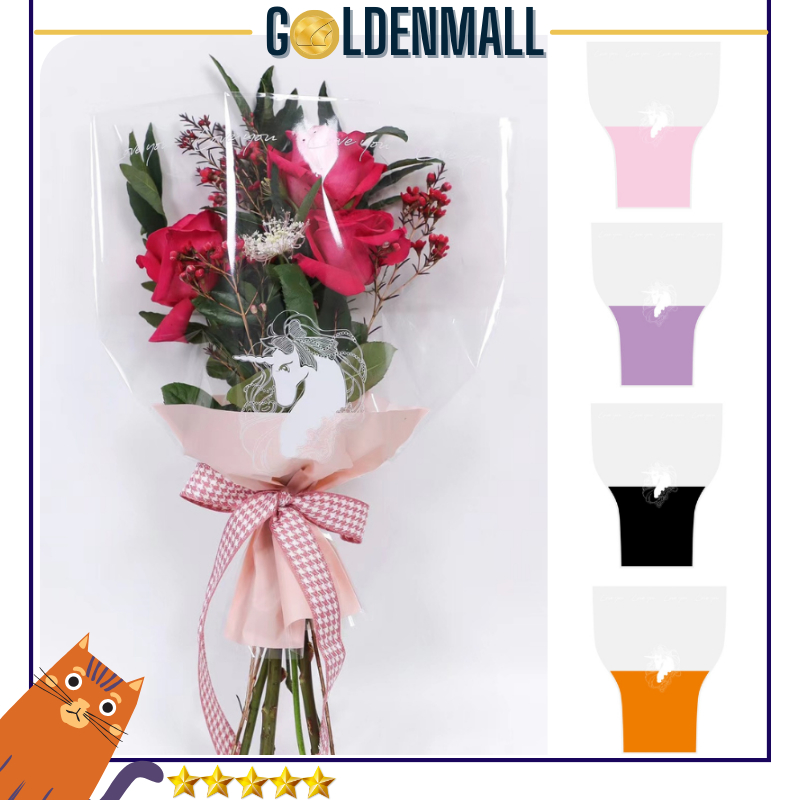 Jual Wrapping Plastik Instant Mini Buket Mawar Single Rose Bunga Mawar ...