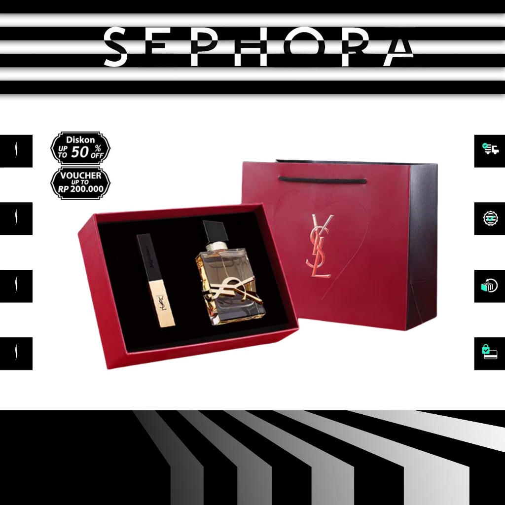 Jual 【100% ORIGINAL】YSL Parfum Gift Set original | YSL LIBRE EDP 50ml +ysl lipstick rouge#2024 ...