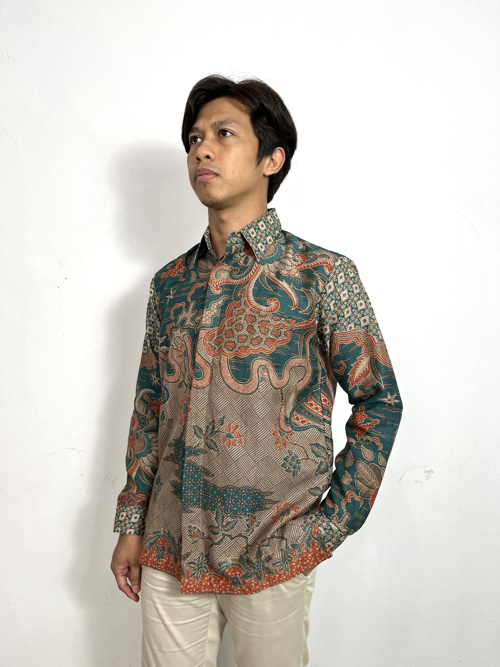 Jual MARGARIA BATIK - Kemeja Batik Pria Lengan Panjang Bahan Dobby ...