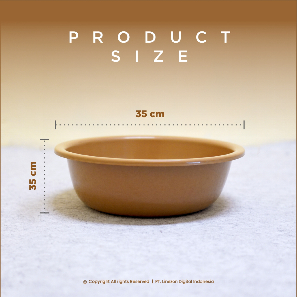 Jual Baskom Jumbo / Wash Basin / Size 35cm Premium Quality / Baskom ...