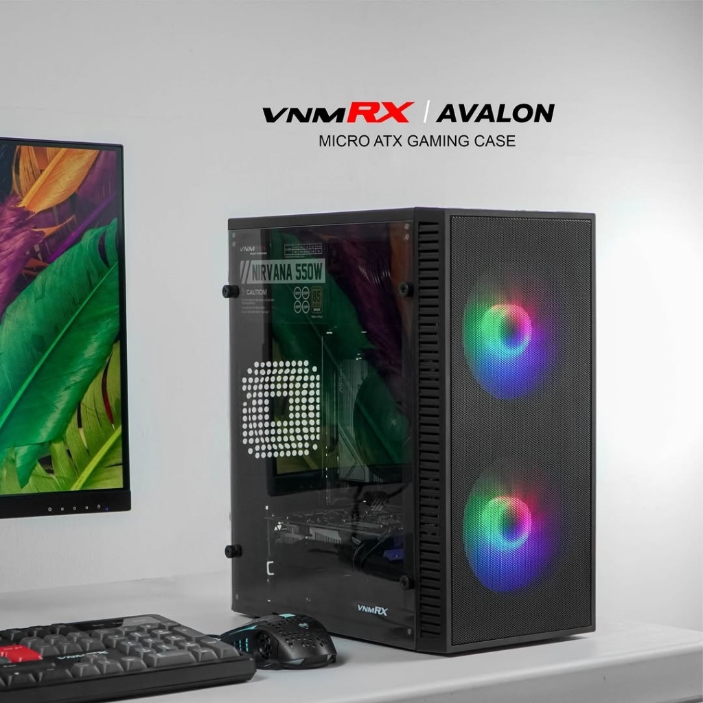 Jual Casing VenomRX AVALON - mATX, Acrylic Side, Include 2 Fan Fixed ...