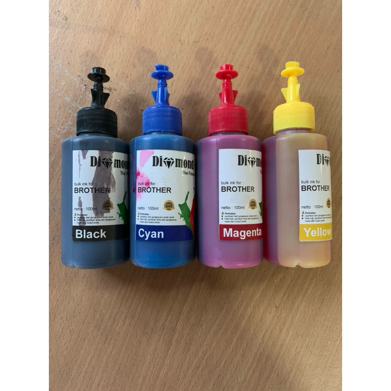 Jual Diamond Ink for Brother 100 ml (4 Pcs) | Shopee Indonesia