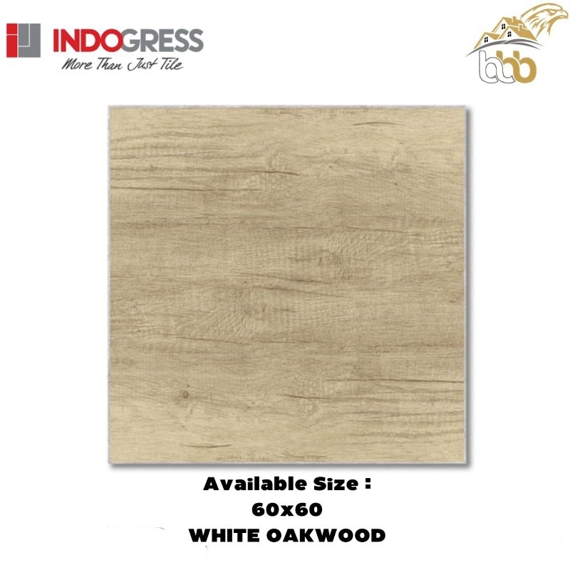 Jual granit lantai 60x60 indogress white oakwood | Shopee Indonesia