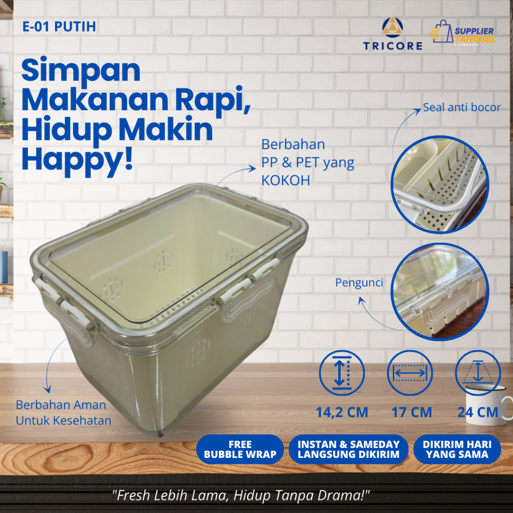 Jual TERLARIS!!! Kontainer makanan dengan saringan bergaya korea wadah ...