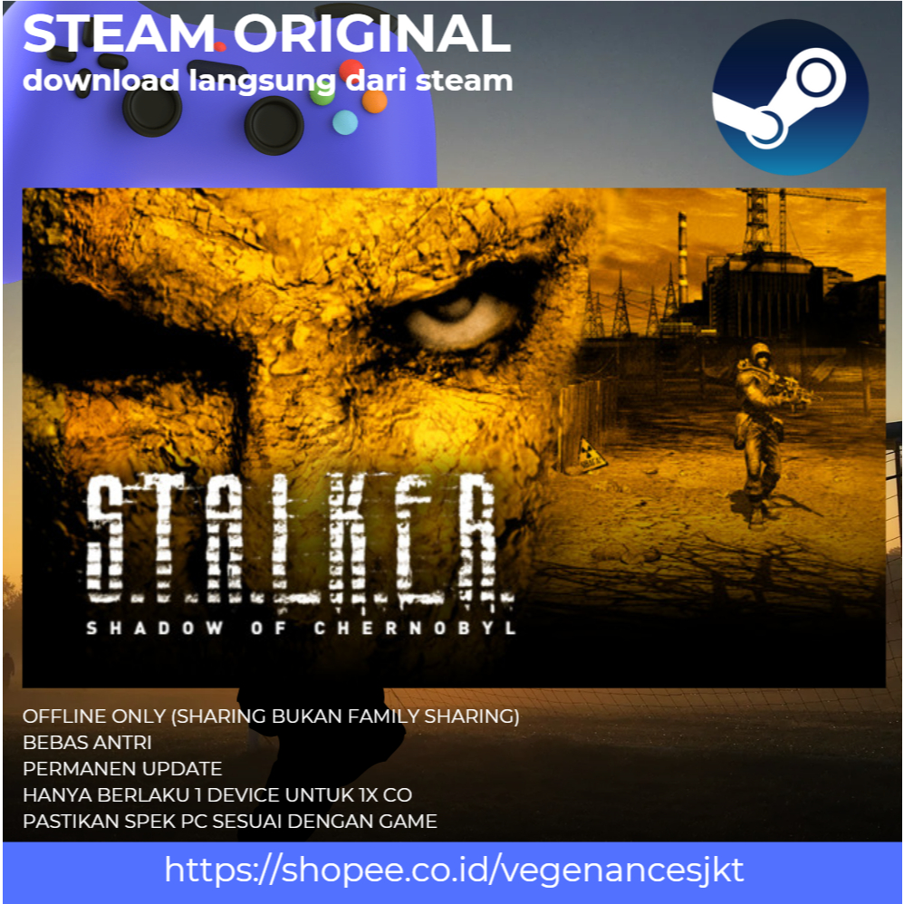Jual STALKER Shadow of Chernobyl PC Game Sharing Original + Latest ...