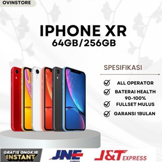 Jual iP XR 64GB/128GB/256GB FULLSET MULUS SECOND ORIGINAL GOOD CONDITIONS | Shopee Indonesia