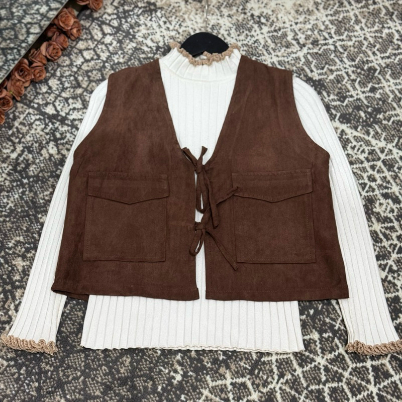 Jual ALEEYA Vest Wanita Korean Style / Outer / Rompi Premium ( Jennie ...