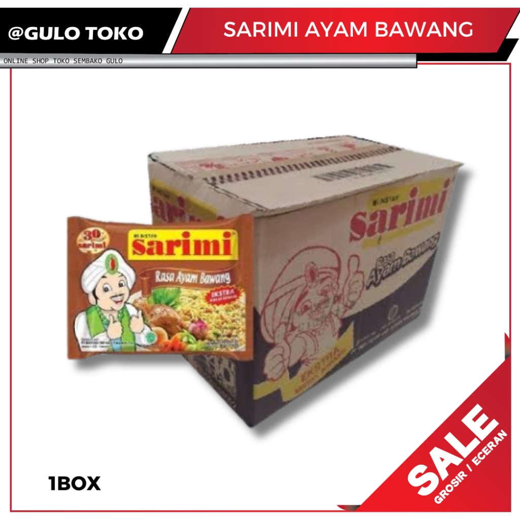 Jual Mie Sarimi Ayam Bawang Mie instan Sarimi rasa ayam bawang 1DUS/BOX ...