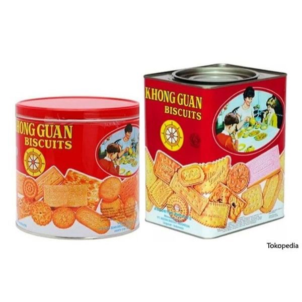 Jual Khong Guan Mini Biskuit Biscuit Assorted Merah Kaleng KLG 650 gr ...