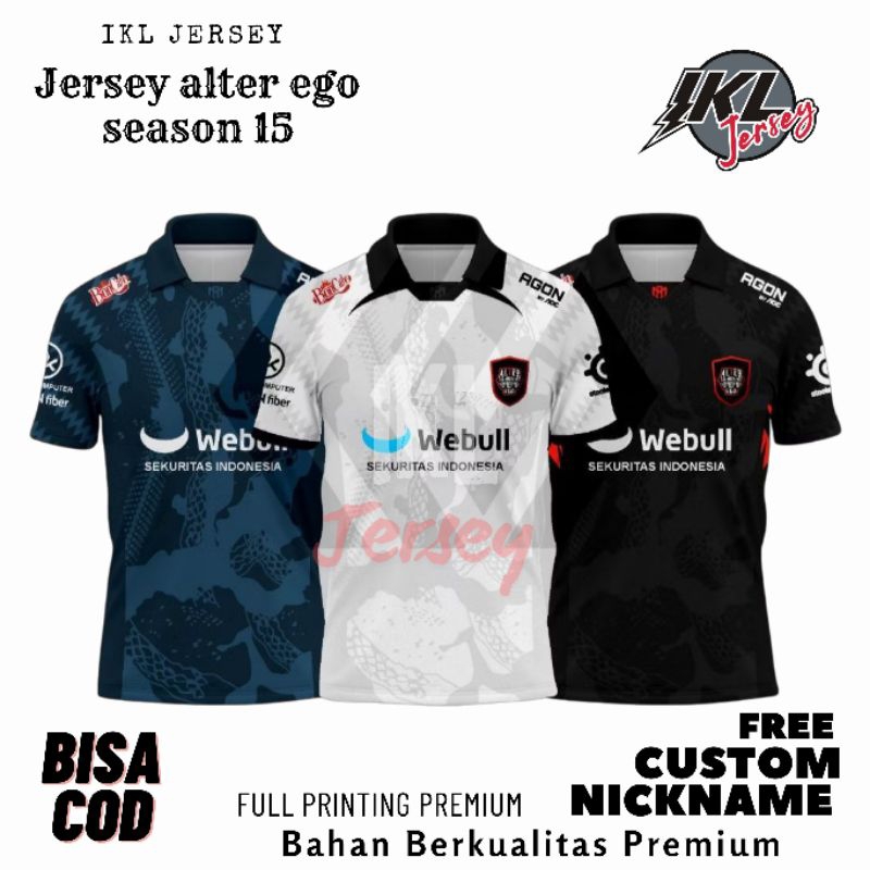Jual Jersey ALTER EGO seosen 15 terbaru full printing premium (FREE REQUEST NICKNAME) | Shopee ...