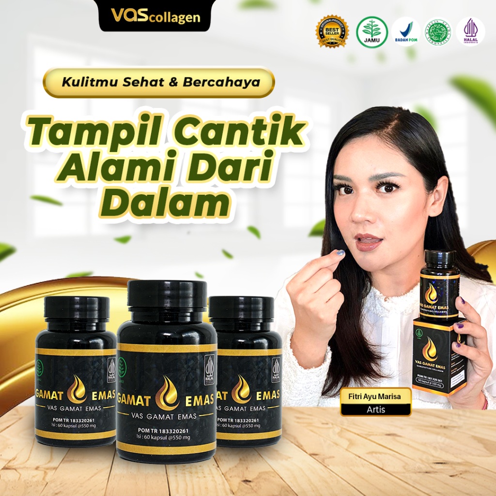 Jual Vas gamat emas collagen colagen original 100% asli ori pemutih ...