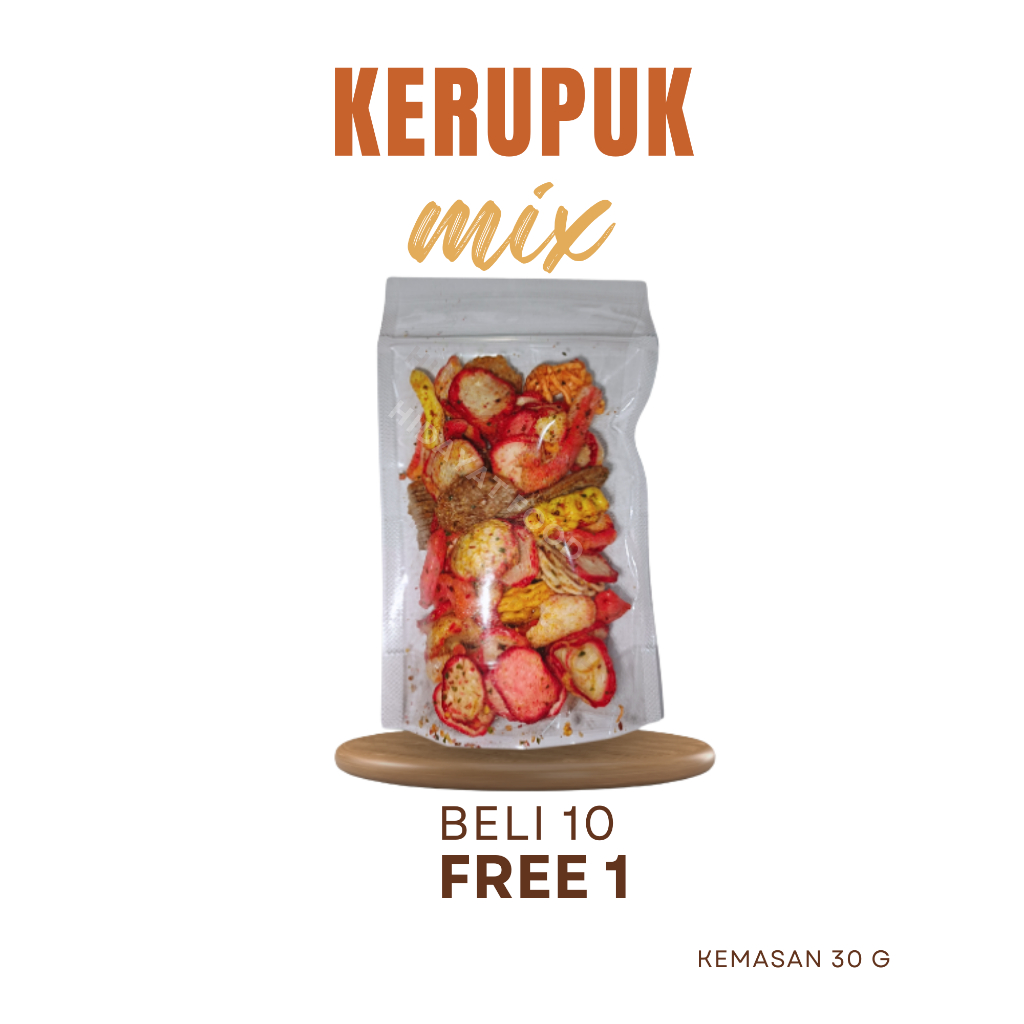 Jual Kerupuk seblak mix / campur kemasan 30 gram | Shopee Indonesia