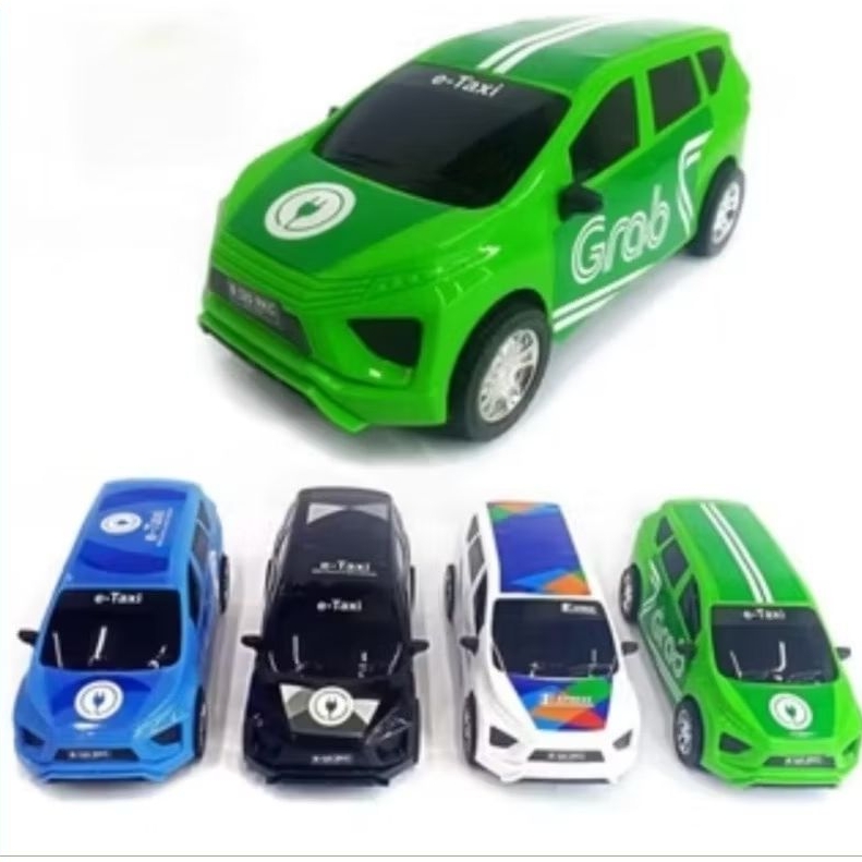 Jual Mainan Mobil Taxi mobil Expander mobil Grab / Silver Bird / Blue ...