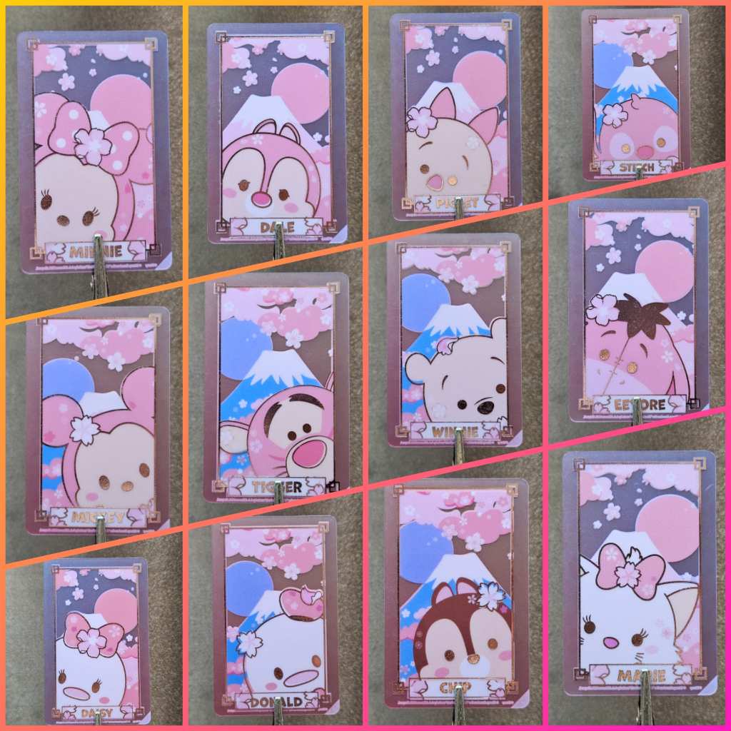 Jual Disney Tsum Tsum Zodiac Sakura Transparent Card - Cow Play Cow Moo (CPCM) | Shopee Indonesia