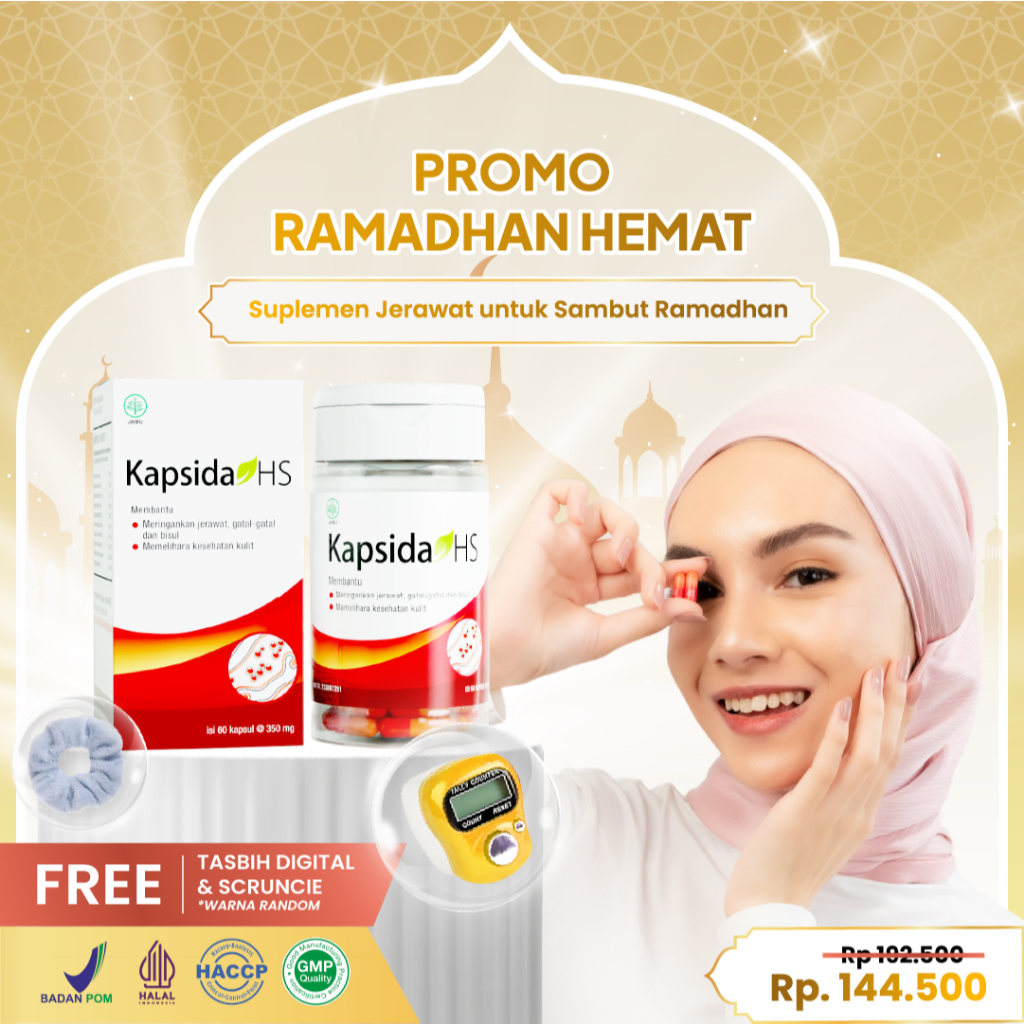 Jual [PAKET SPECIAL RAMADHAN] KAPSIDA HS BOTOL 60 KAPSUL FREE 1 ...