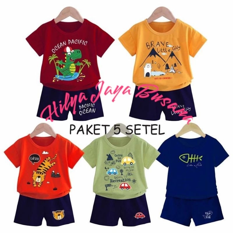 Jual Paket Baju Setelan Anak-Anak 5 Setel Trend Dari Usia 0-4 Tahun ...