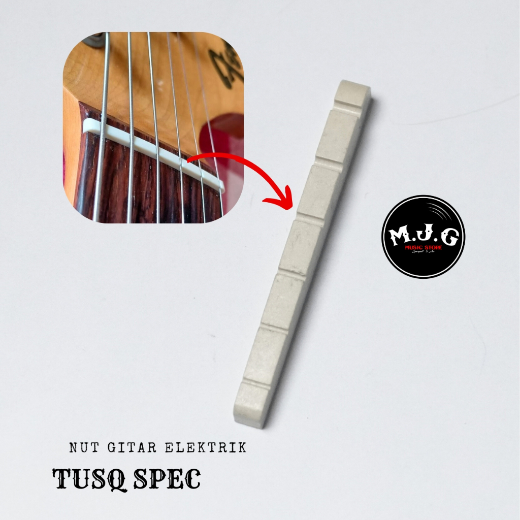 Jual Nut gitar elektrik bahan TUSQ 40mm 42mm 43mm model Stratocaster ...