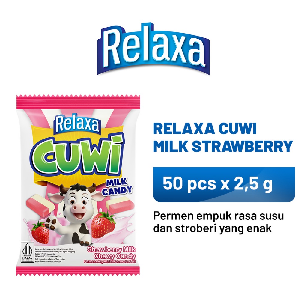 Jual Relaxa Cuwi Milk Strawberry | Shopee Indonesia
