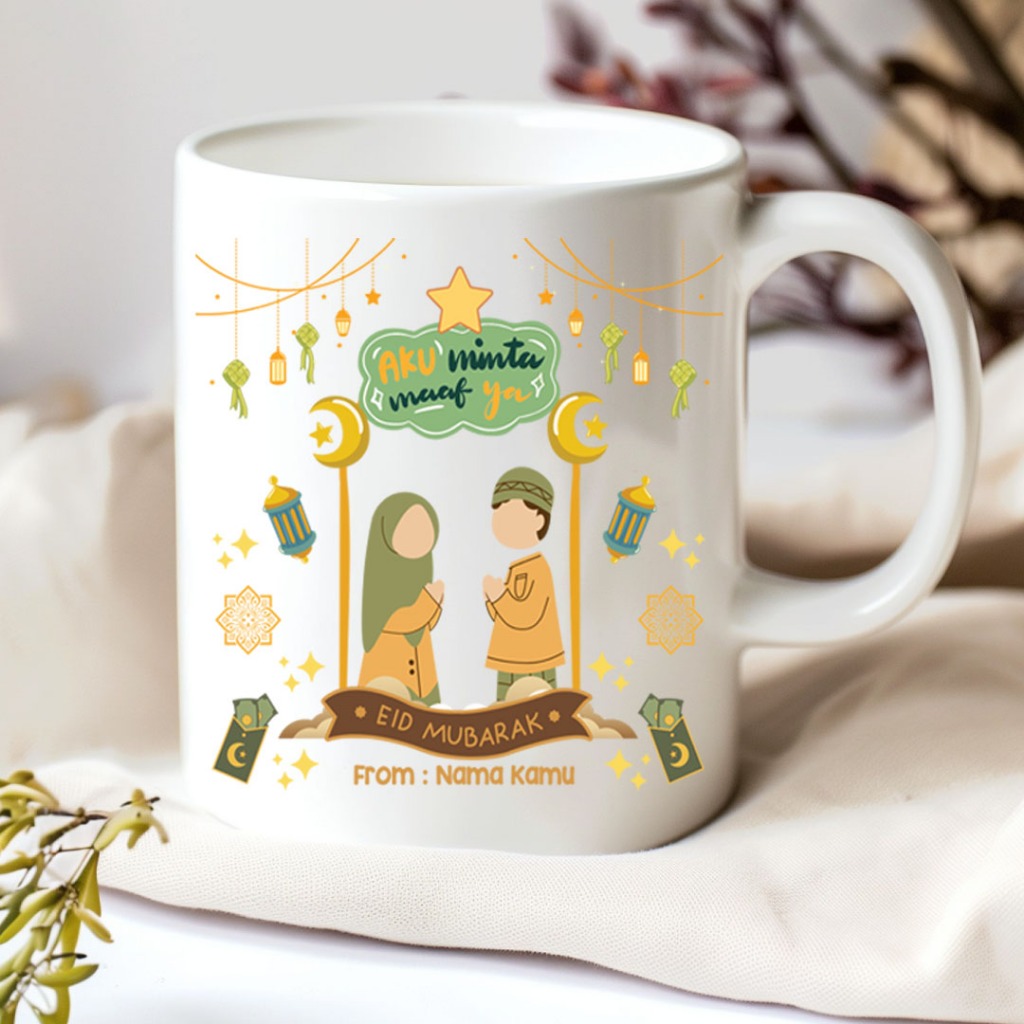 Jual PART 1 | CETAK MUG IDUL FITRI / CUSTOM GELAS HARI RAYA IDUL FITRI ...