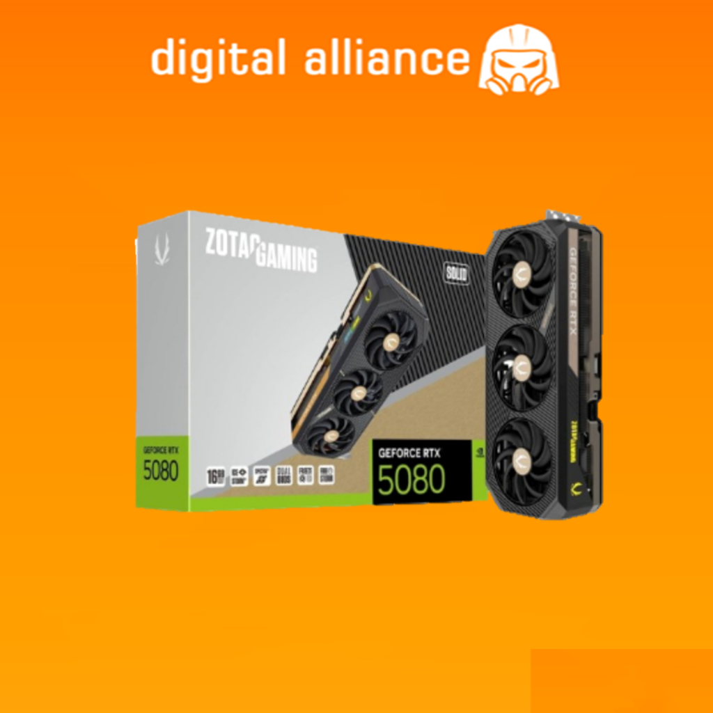 Jual Zotac Gaming GeForce RTX 5080 Solid OC 16GB GDDR7 Resmi | Shopee ...