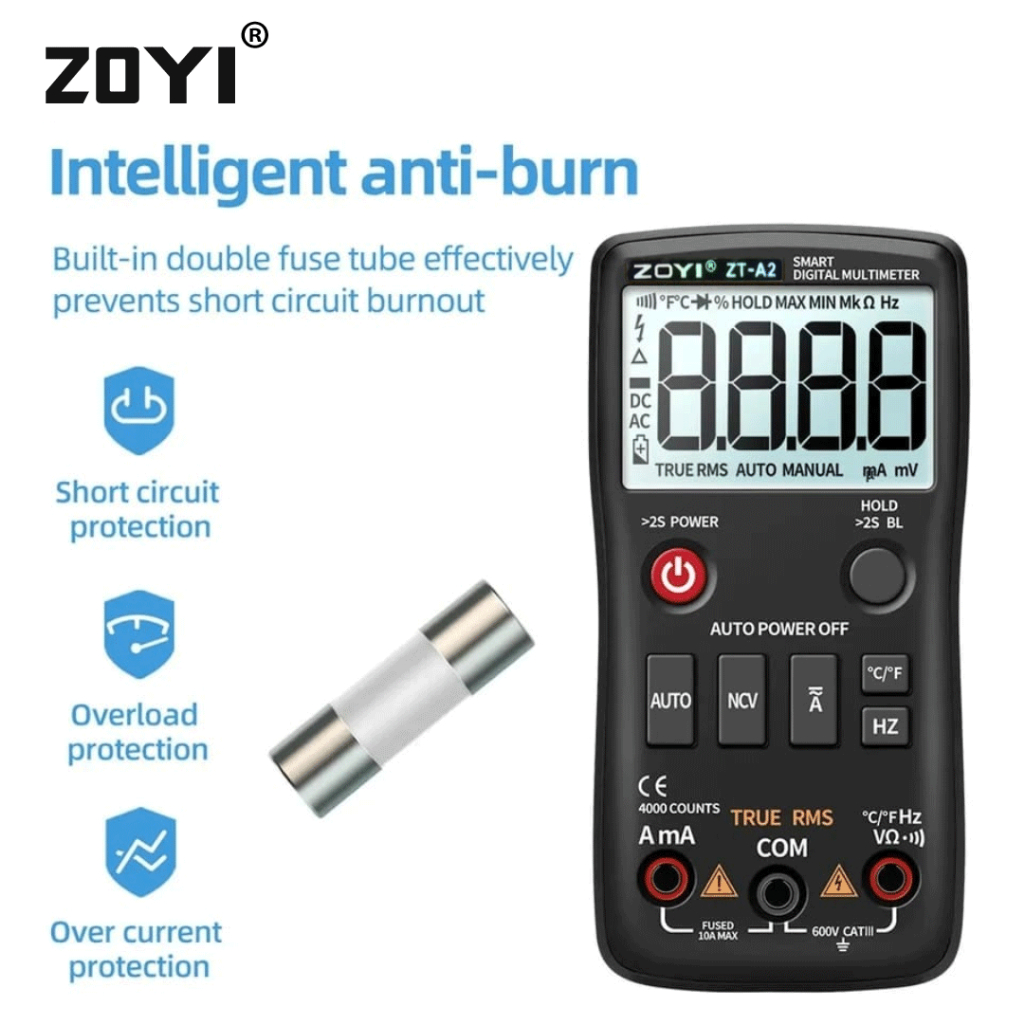 Jual ZOYI ZT-A2 Auto Smart Multitester Avometer Digital AC DC Voltage ...