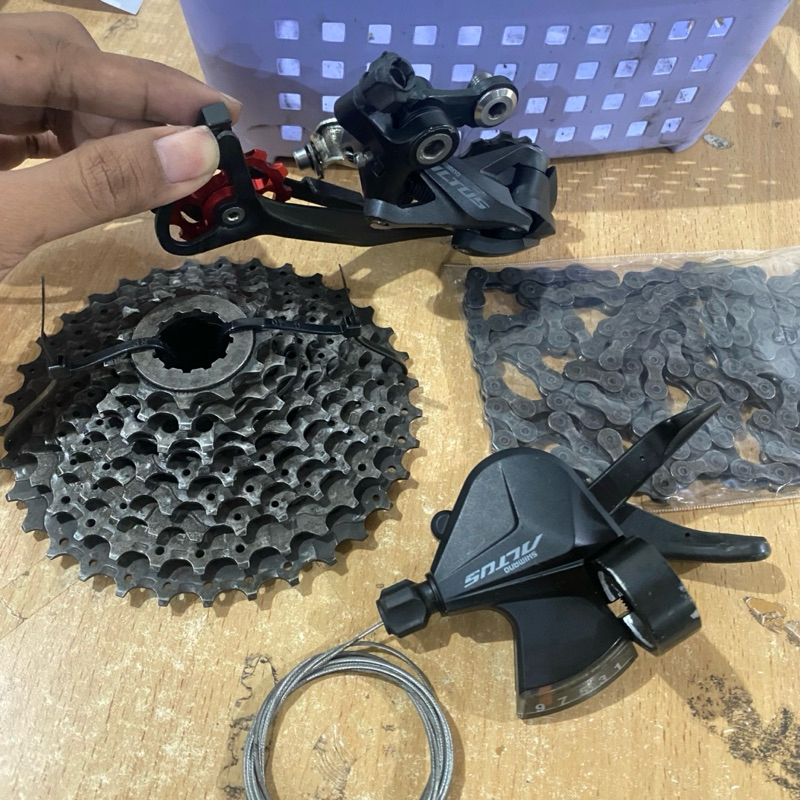 Jual Groupset gs Shimano 9 Speed original | Shopee Indonesia