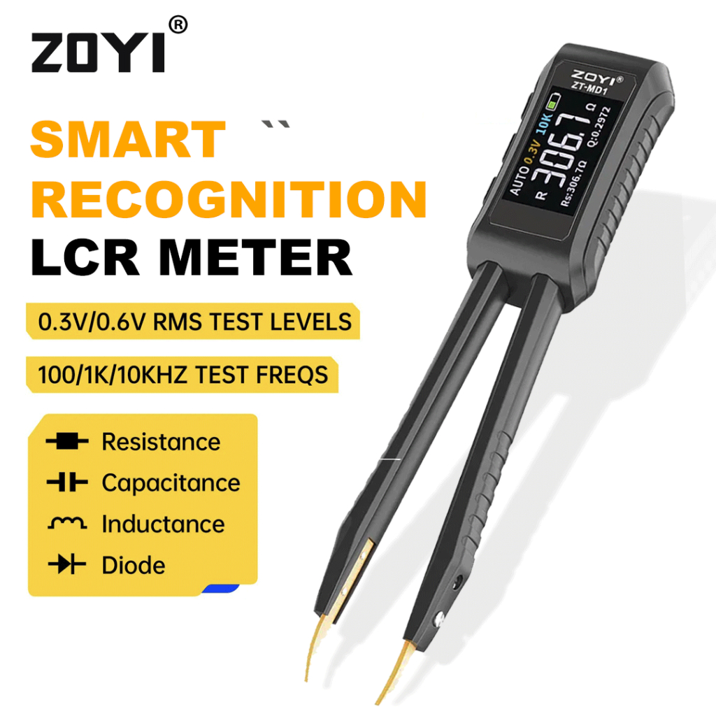 Jual ZOYI ZT-MD1 Digital Smart Tweezer LCR SMD Tester Resistance ...
