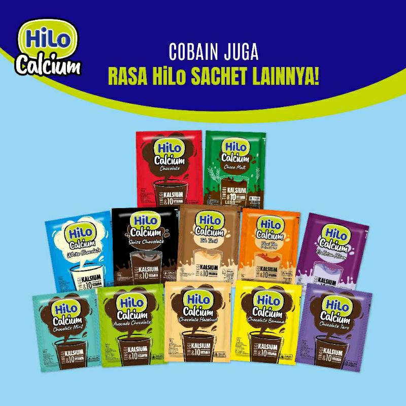 Jual Hilo Calsium 1Renceng isi 10Sachet @14gr Rasa Banyak Pilihan Rasa ...