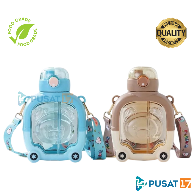 Jual PUSAT17 B21 BOTOL MINUM ANAK 1000ML BOTOL MINUM ANAK MOTIF BERUANG ...