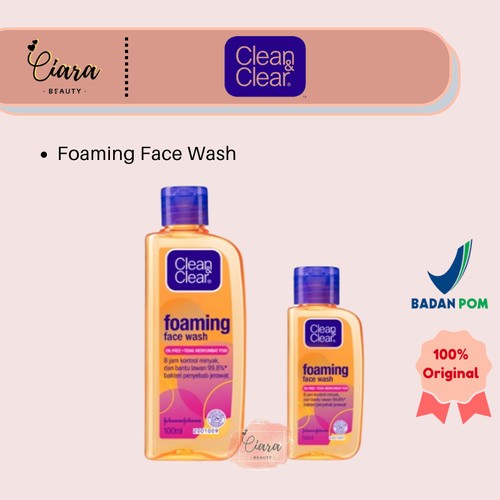 Jual Clean & Clear Foaming Face Wash Sabun Cuci Muka Pembersih Wajah ...