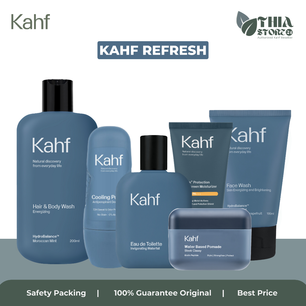 Jual Paket Kahf Untuk Pria Mencerahkan Semua Jenis Kulit Paket Grooming ...