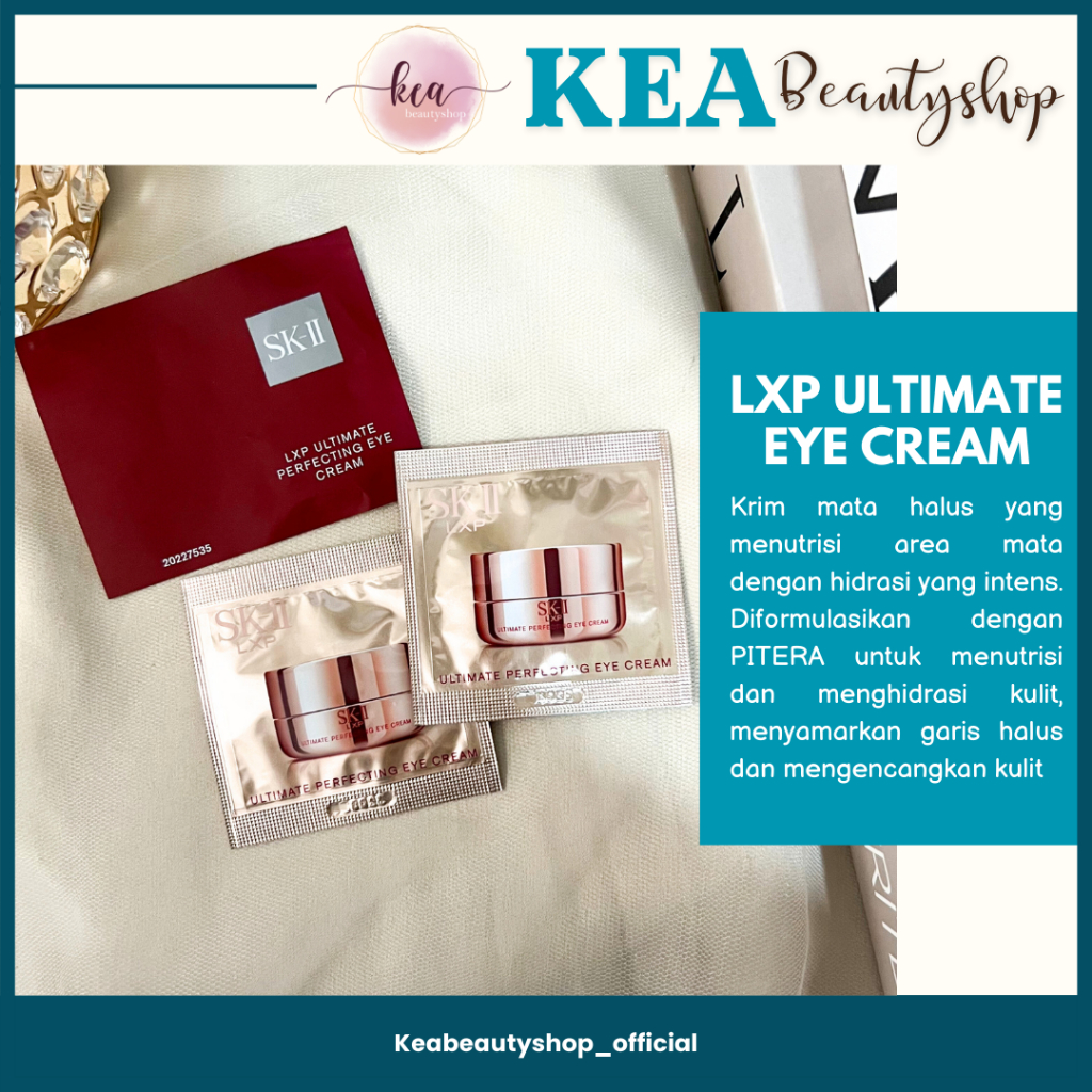 Jual SKII/SK II/SK-II/SK2 LXP ULTIMATE PERFECTING EYE CREAM SACHET 0.5GR | Shopee Indonesia